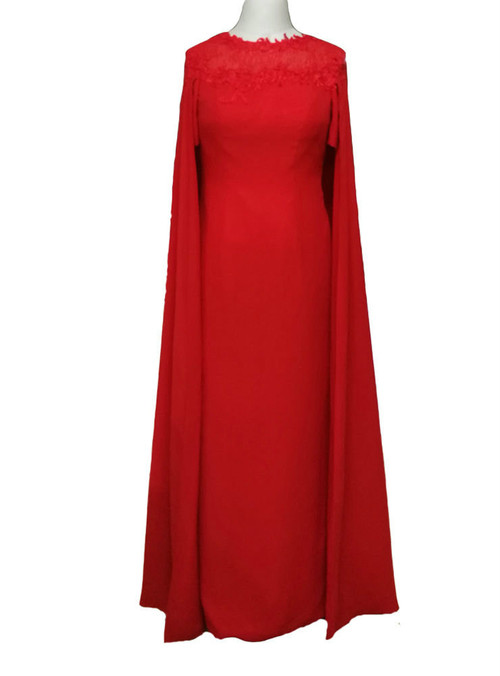 Best Long Evening Dresses With Cape Mother of the Bride Dresses Formal ...
