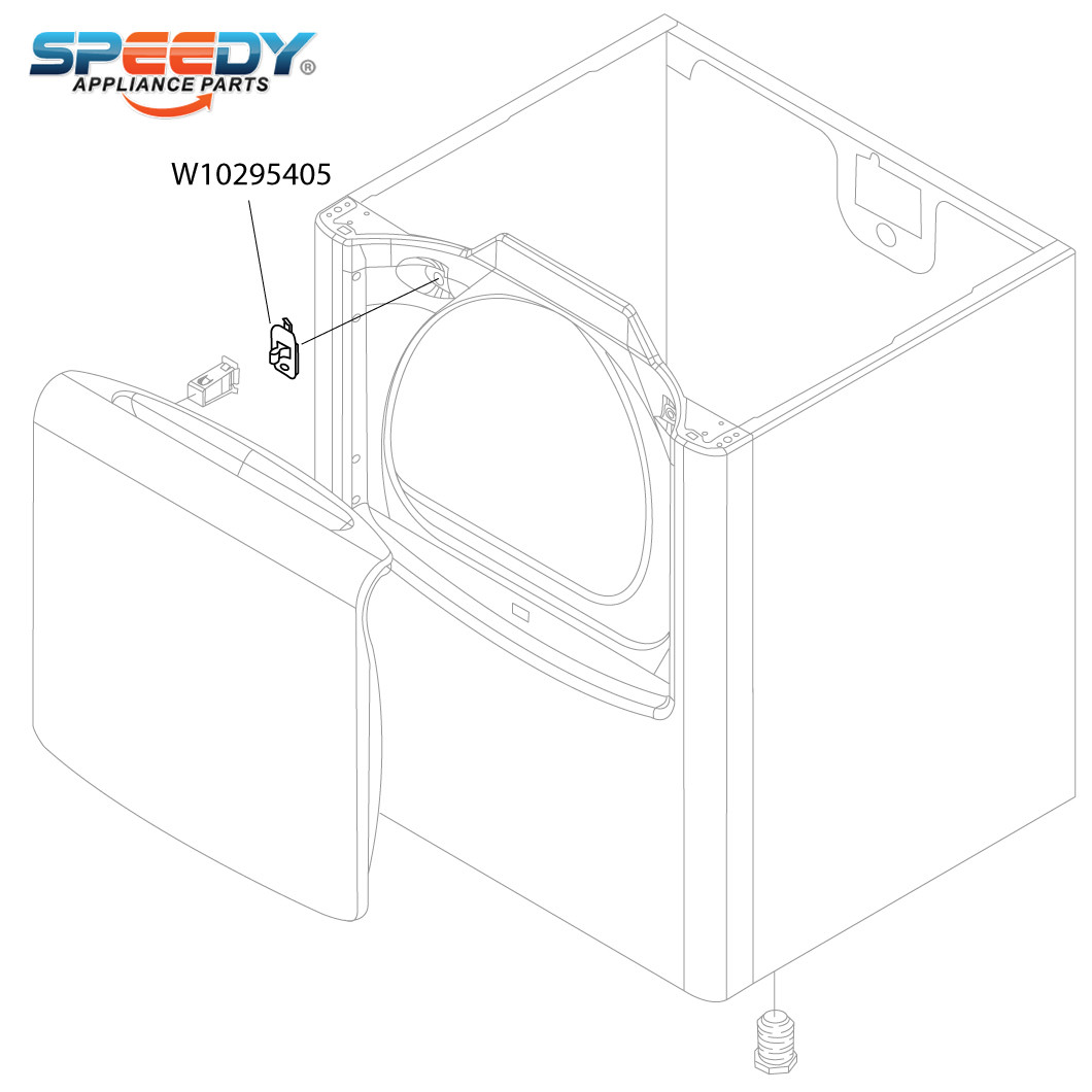 W10295405 Dryer Door Strike Replacement for Maytag / Whirlpool > Speedy ...