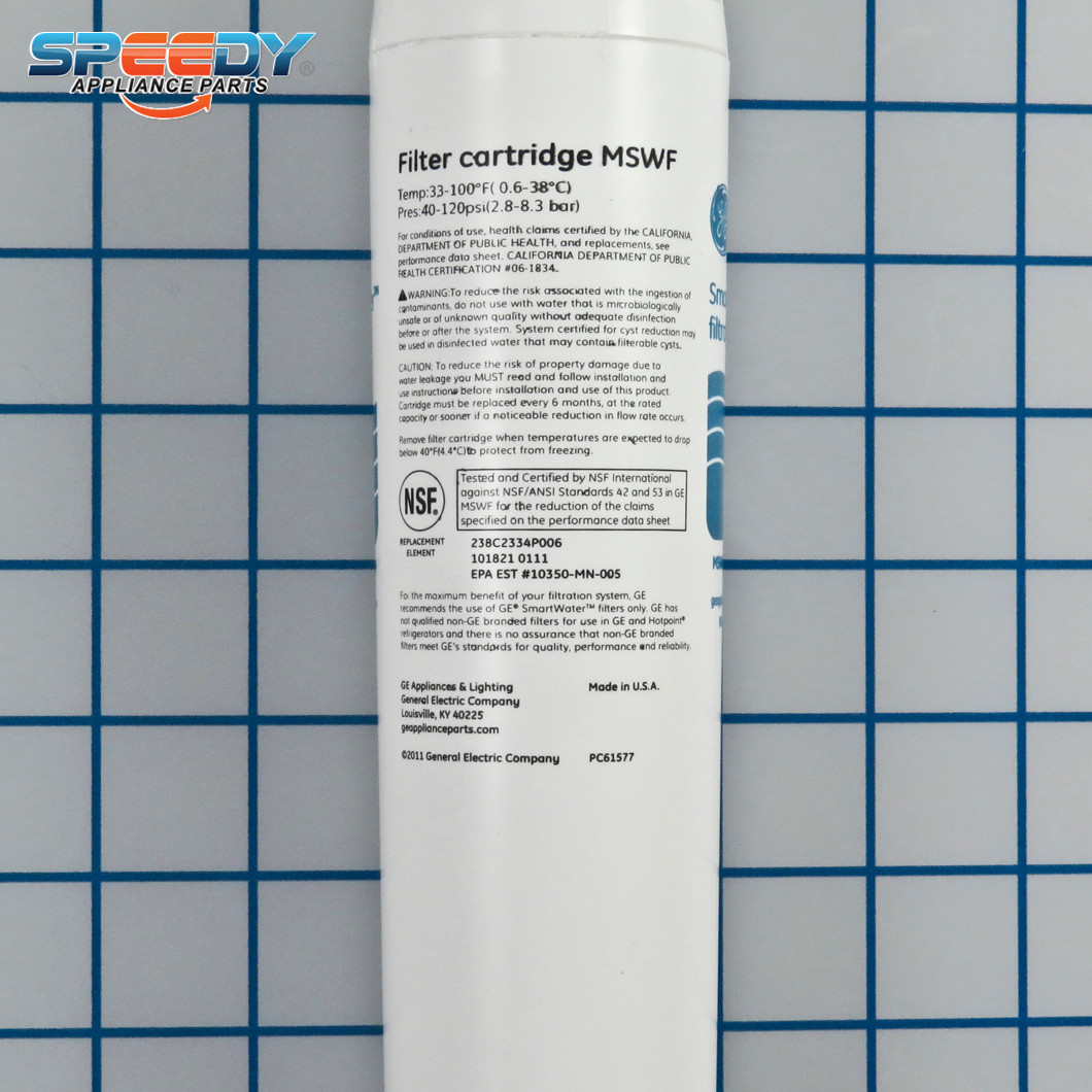 MSWF (3 Pack) GE Refrigerator Water Filter > Speedy Appliance Parts