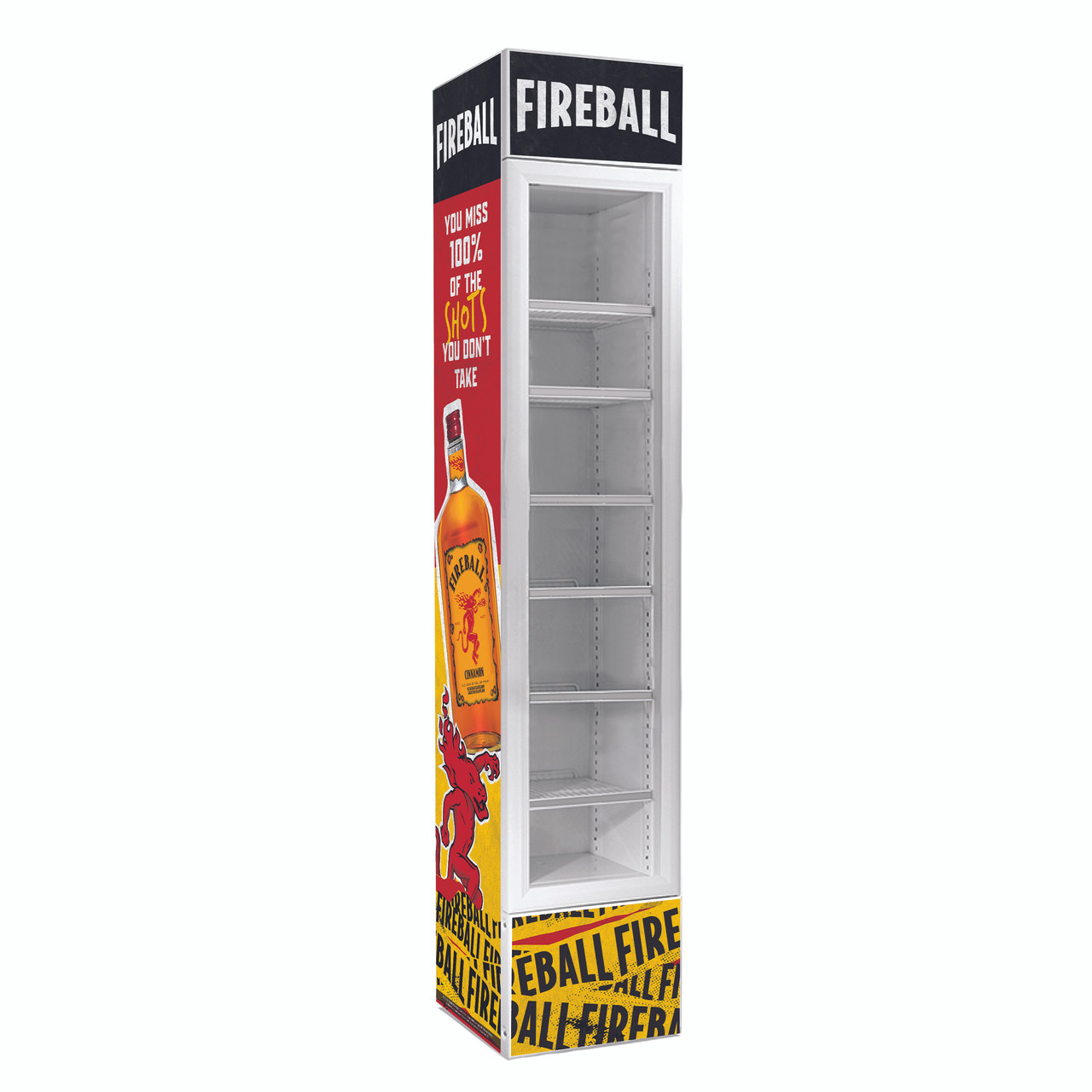 Fireball Malt Batman Slim Fridge