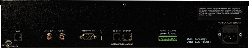 Burk Technology ARC Plus Touch - Site Control Systems