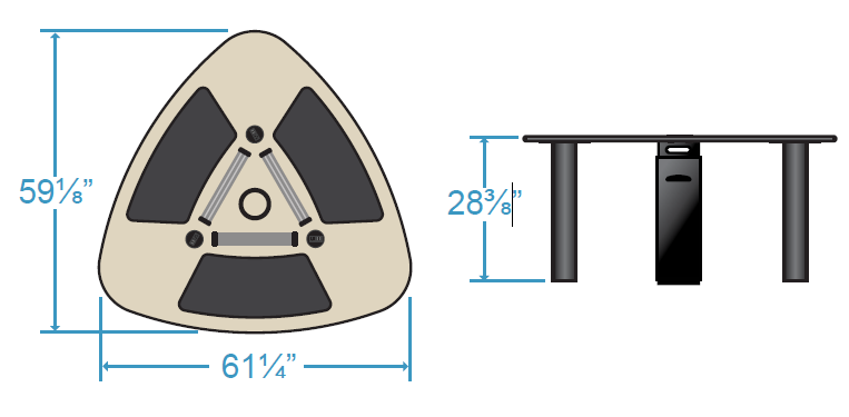 Forecast Consoles GP-L Podcast Table - Broadcast Supply Worldwide