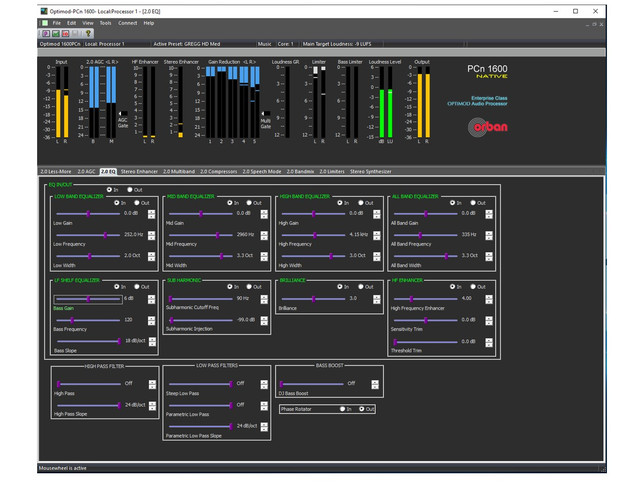 REQ: Orban Labs OPTIMOD-PCn 1600 Audio Processing Software » AudioZ