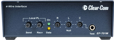 Clear-Com EF-701M 4-Wire Interface with Call Signal - Broadcast Supply ...