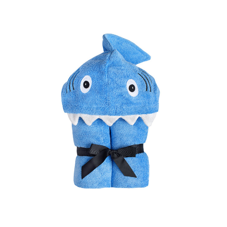 Shark hooded towel