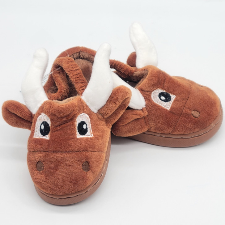 Longhorn slipper toddler kids UT Austin Hook em horns