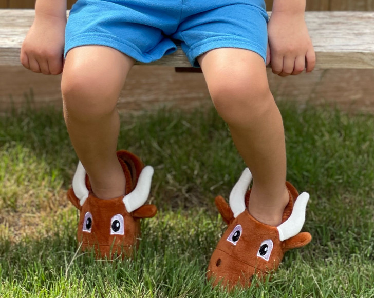 Longhorn slipper toddler kids UT Austin Hook em horns