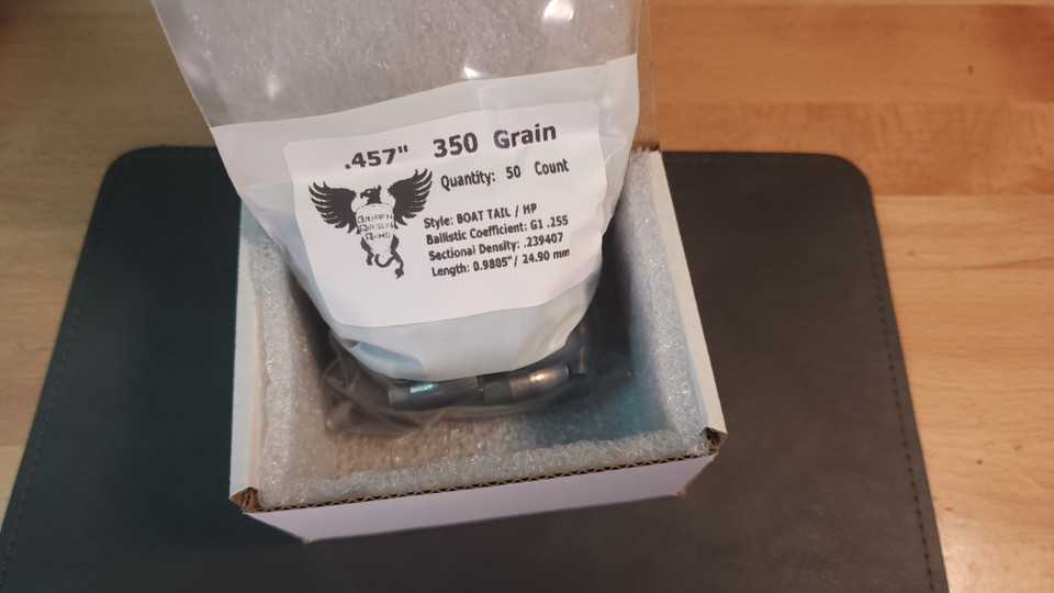 Griffin Slugs .45 Caliber .457" Boat Tail Base 270 - 350 Grain 50 ct.