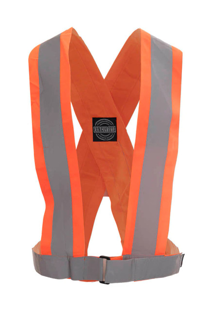 ForceField Orange CSA 4" Tricot Traffic Sash - SafetyApparel.ca