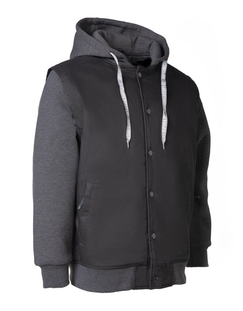 ForceField Canvas Baseball Jacket with Hood - SafetyApparel.ca