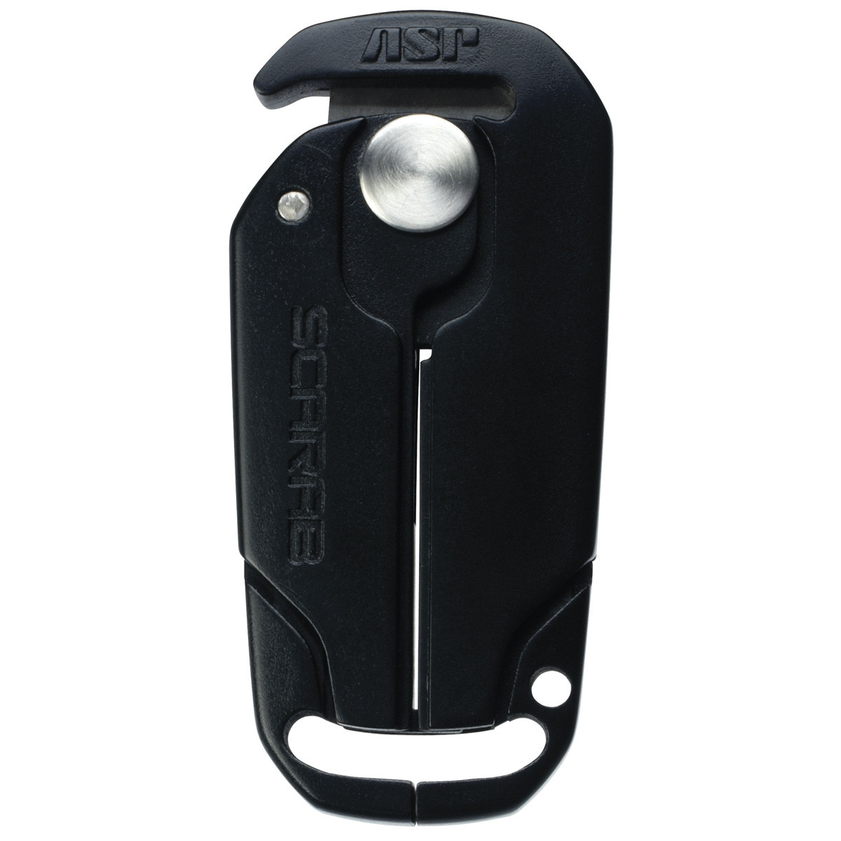 The ASP Scarab cutter easily removes the Tri-Fold disposable restraints.