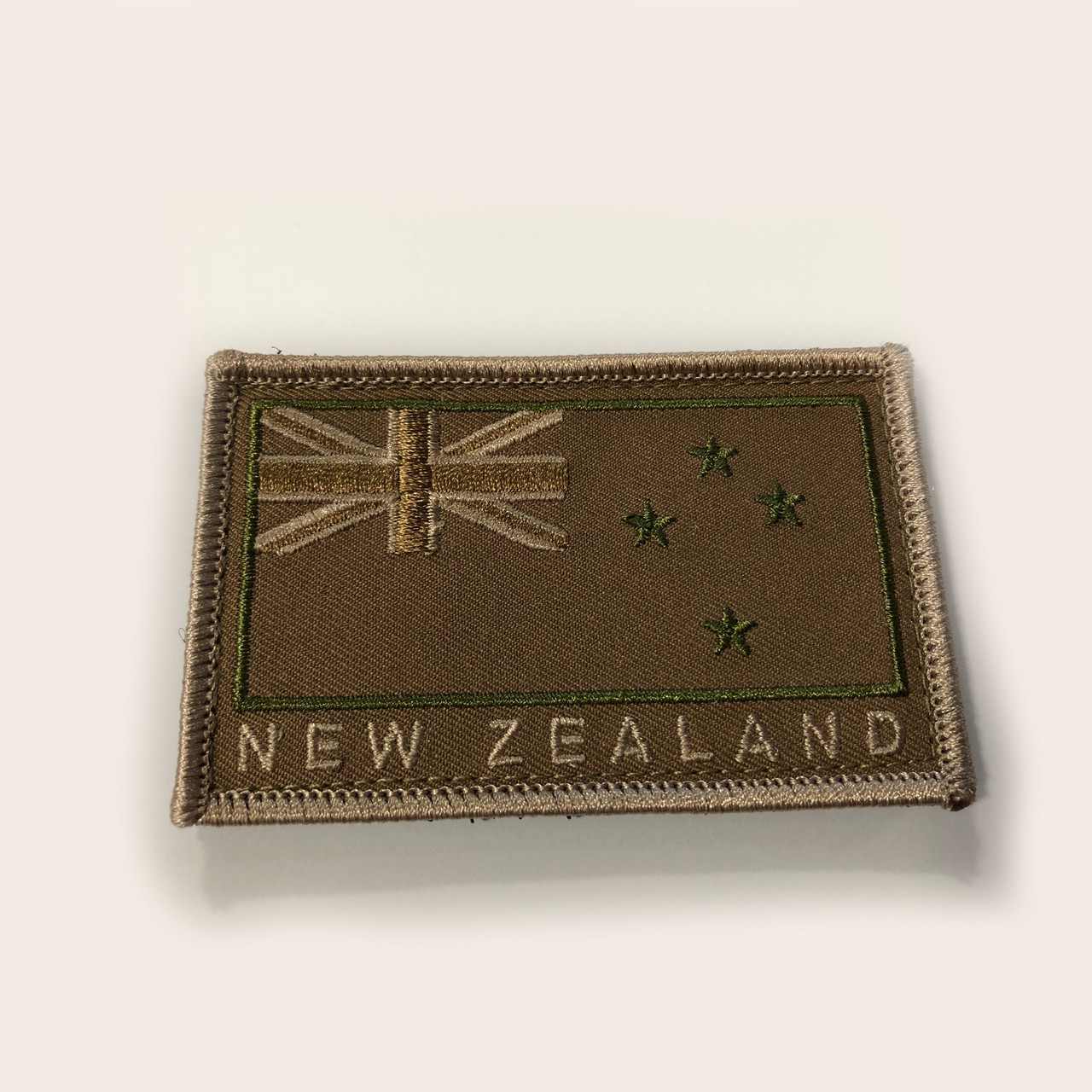 New Zealand Flag Patch Sandstone Velcro Back - Tactical Solutions NZ