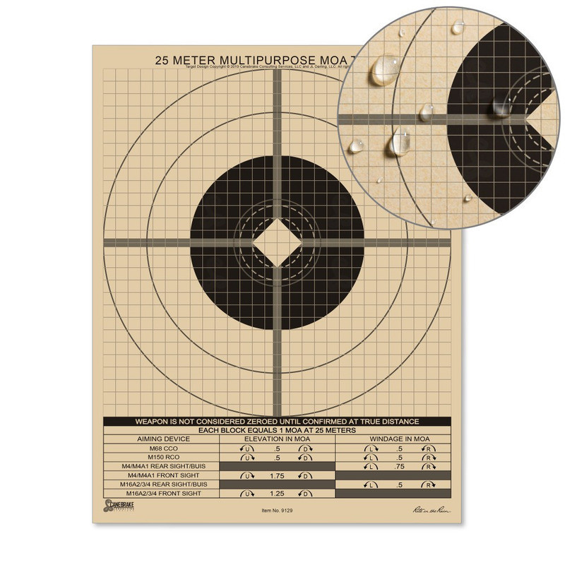 RITR 25 METER MOA TARGET - 100 sheets - Tactical Solutions NZ