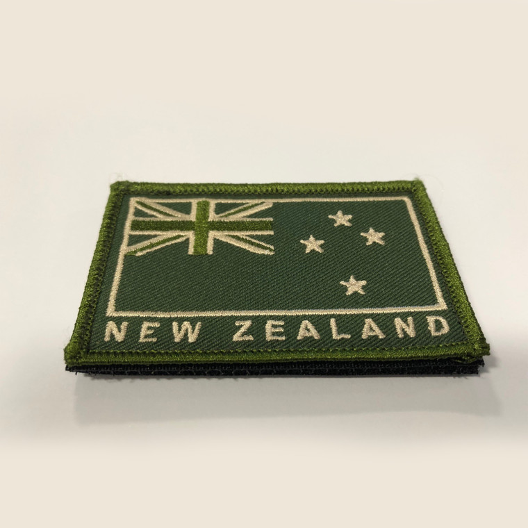 New Zealand Flag Patch Green Velcro Back - Tactical Solutions NZ