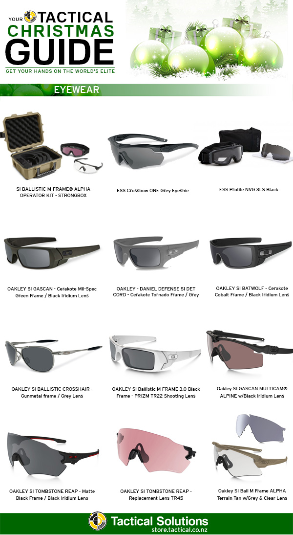 Tactical Solutions Christmas Guide 2017 - Eyewear - Tactical Solutions NZ