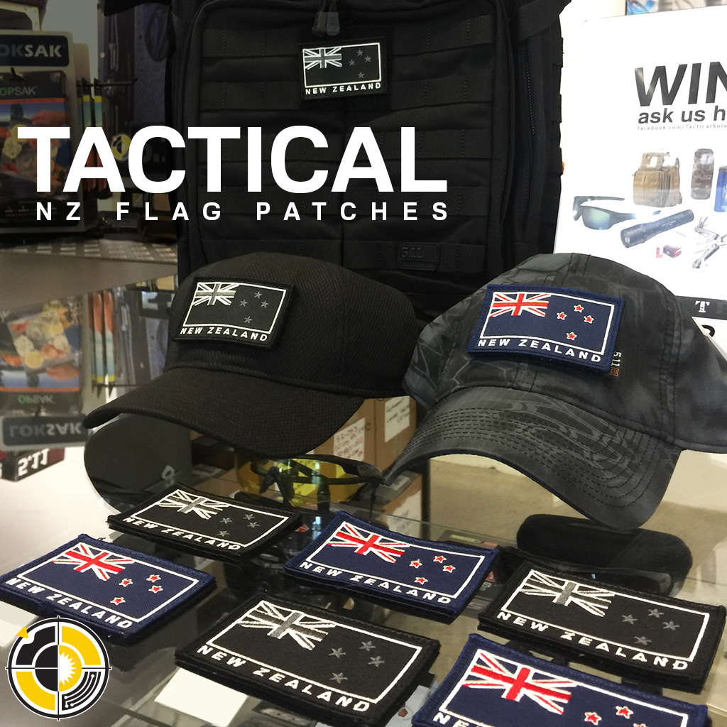 Our NEW NZ flag patch. ShotShow - Last chance to WIN a Tactical pack ...