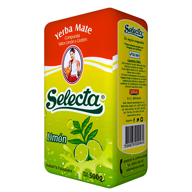 Yerba Mate Selecta Limón 500g