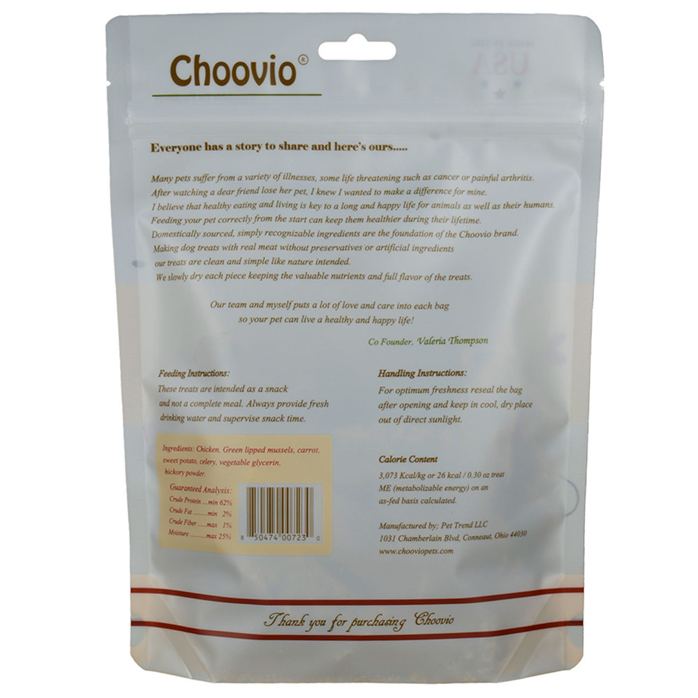 Choovio Chicken with Mussels Dog Treats