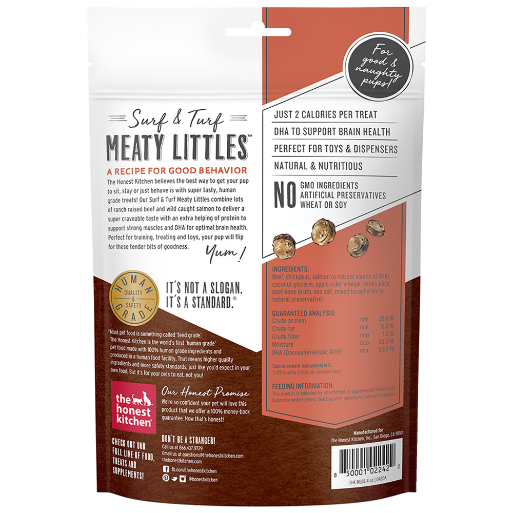 The Honest Kitchen Meaty Little Bites Surf & Turf Slow Roasted Beef ...