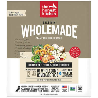 The Honest Kitchen Base Mix WholeMade Grain Free Fruit & Veggie Recipe ...