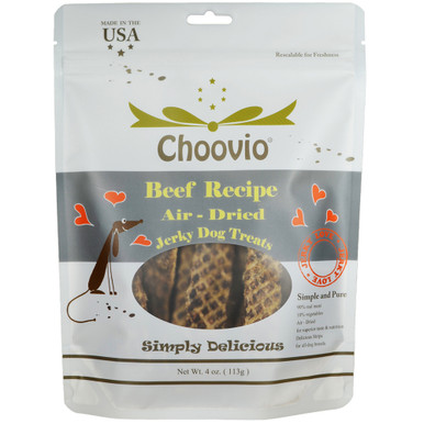Choovio Beef Recipe Air-Dried Jerky Dog Treats