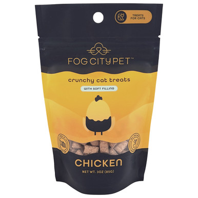 Fog City Pet Snackables Crunchy w/ Soft Filling Chicken Cat Treats