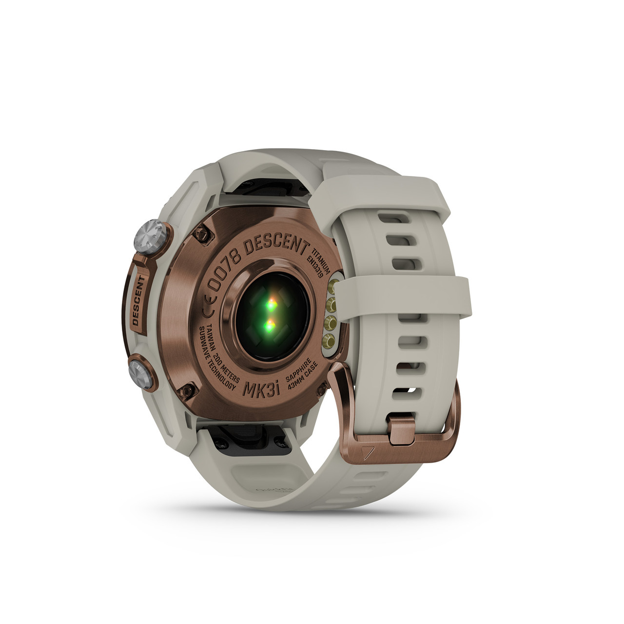 Descent™ Mk3i – 43 mm, Carbon Grey DLC Titanium With Black Silicone Band