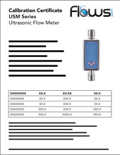 Calibration Certificate for USM Flow Meters - FLOWS.COM