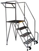 Ballymore Tilt and Roll Ladders - Expanded Metal Tread - 24" Wide Steps