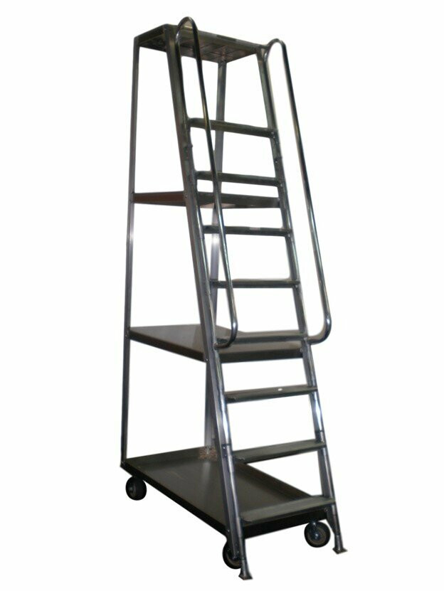 Products - Carts - Aluminum Ladder Carts - Material Flow & Conveyor ...