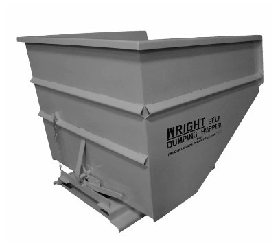 Wright 4 Yard Standard Self-Dumping Hoppers | Material Flow