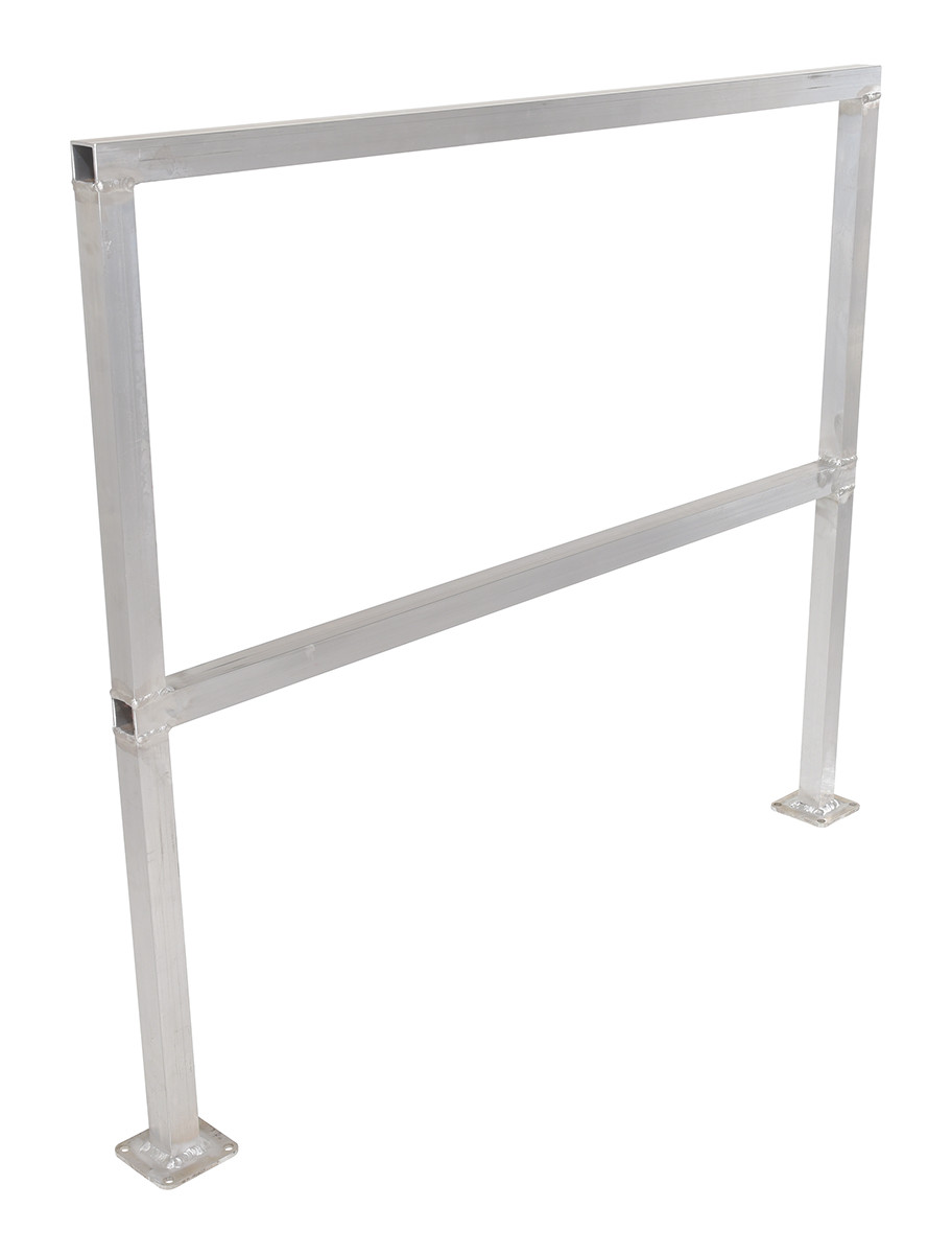 Vestil Aluminum Safety Handrail – Square Rail | Material Flow