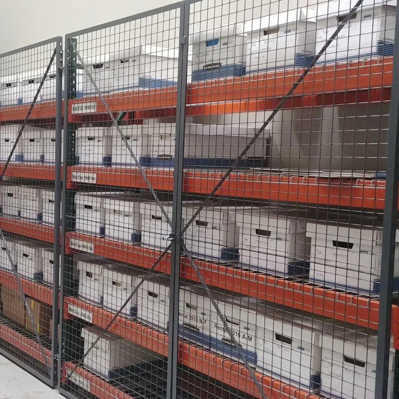 Pallet Rack Enclosures | MF-PRSCE | Material Flow