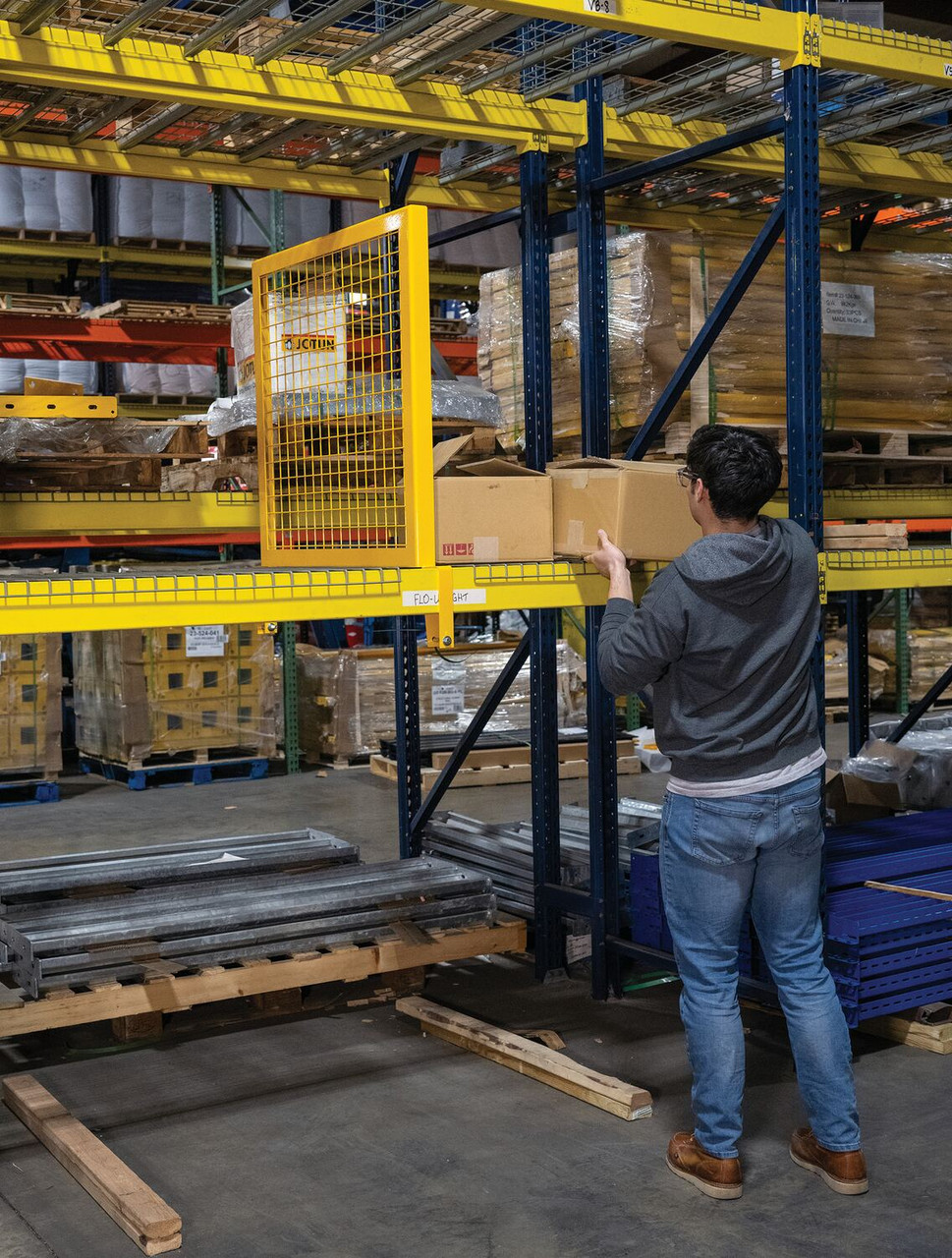 Durable Vestil Pallet Rack Shelf Divider | Material Flow