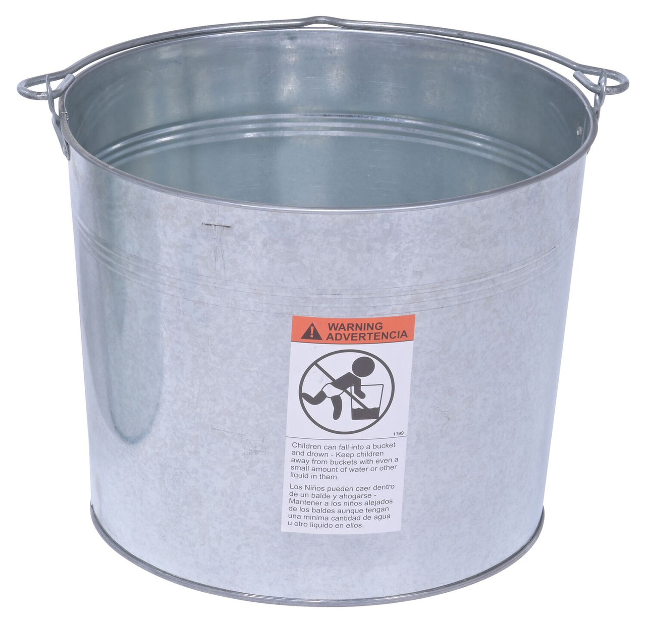 Vestil 5 Gallon Galvanized Steel Bucket | Material Flow