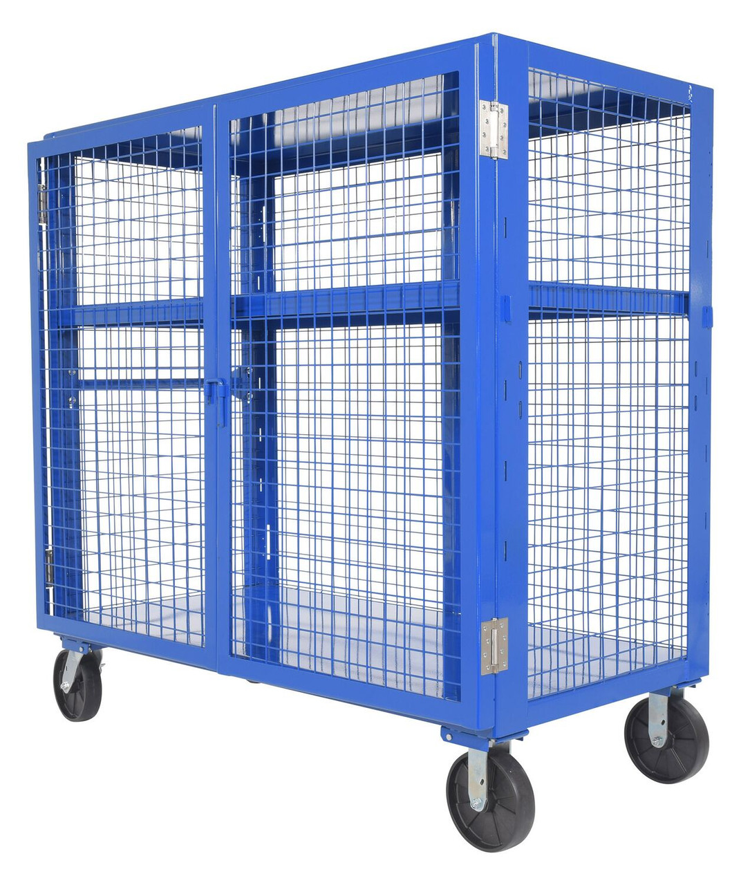 Vestil Blue Welded Security Carts | Material Flow
