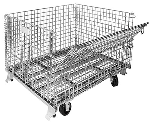 Durastar Wire Containers w/ Casters | Material Flow