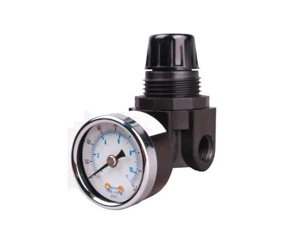 Action Pump Arrow Mini Air Regulator w/ Gauge- Material Flow