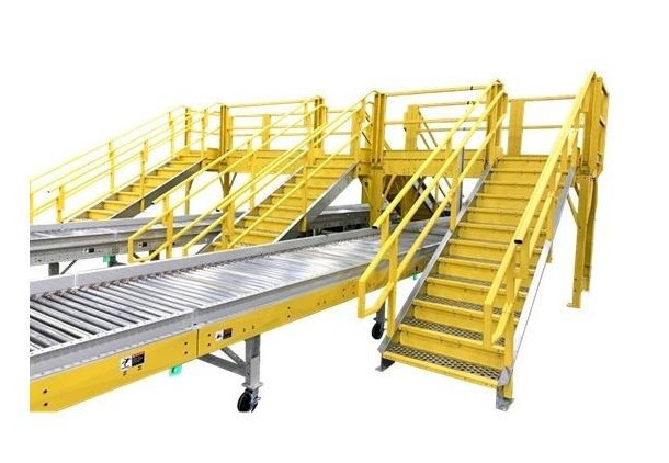 ECC02-XLTBR Conveyor Crossovers w/ Bar Grating Decking | Material Flow - 6