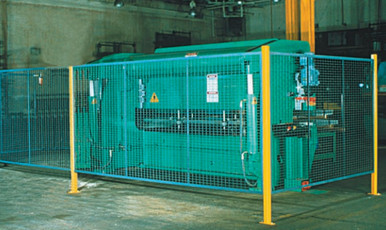 Jesco Wire Mesh Guarding System Corner 3-4 Way Post | Material Flow