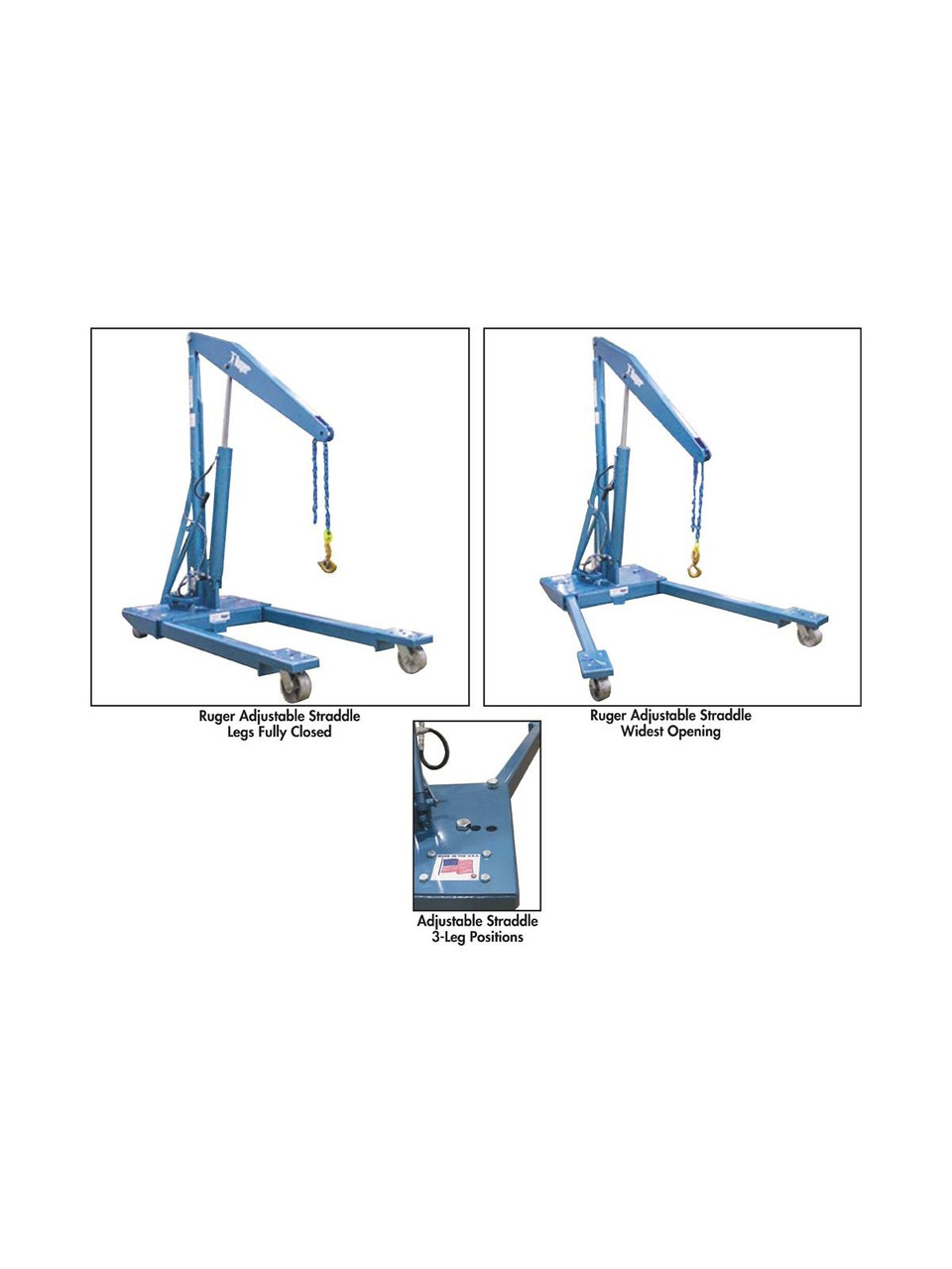 Adjustable Leg Straddle Crane - Ruger | Material Flow
