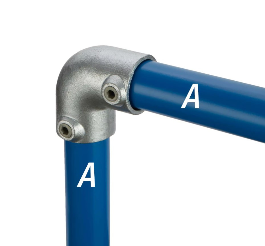 KEE KLAMP 90° Elbow Fitting–Pipe Connectors | Material Flow