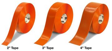 ShieldMark INC Mighty Line Solid Colored Floor Tapes Orange