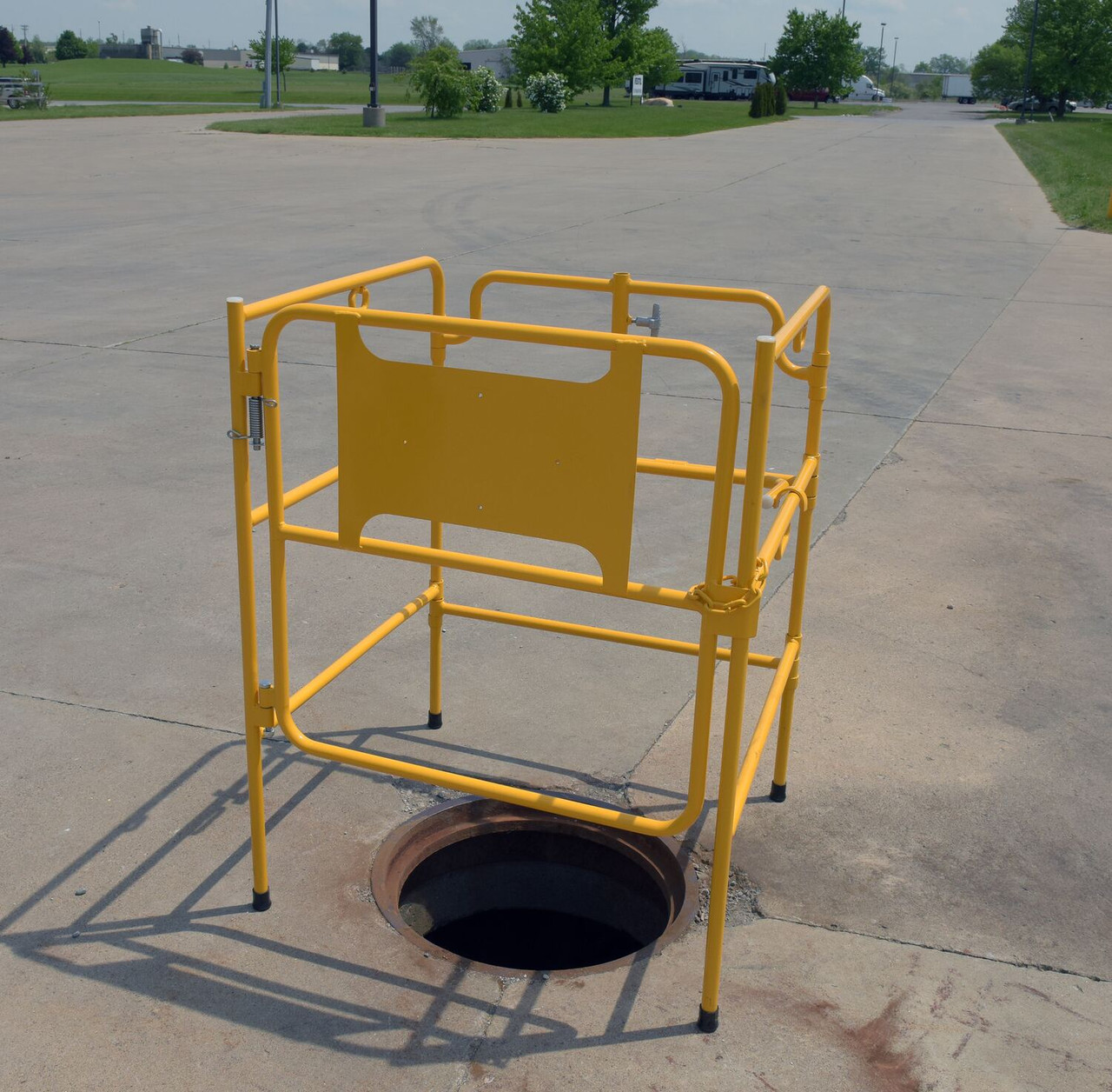 Vestil Manhole Guard Rails | Material Flow
