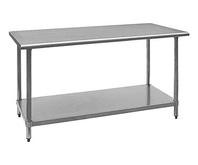 Quantum - Stainless Steel Work Table - Adjustable Undershelf