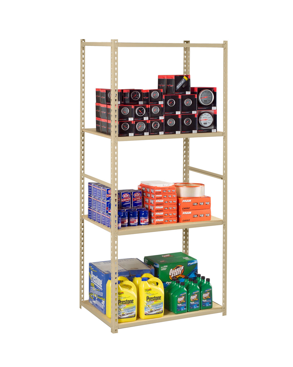 Tennsco Z-Line Low Profile Shelving - with Particle Board Decking