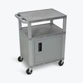 Luxor LUXOR AV Cart - 3 Shelf & Cabinet
