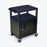 Luxor LUXOR Topaz AV Cart - 3 Shelves or Cabinet Style