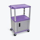 Luxor LUXOR Nickel AV Cart - Cabinet Style