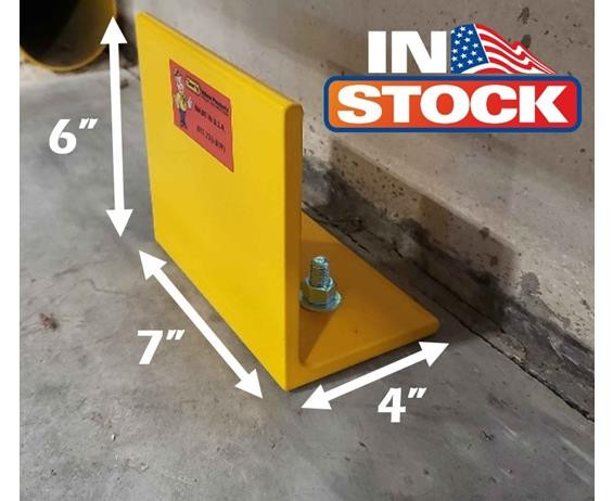 Save‑Ty Yellow Floor Pallet Stop | Material Flow